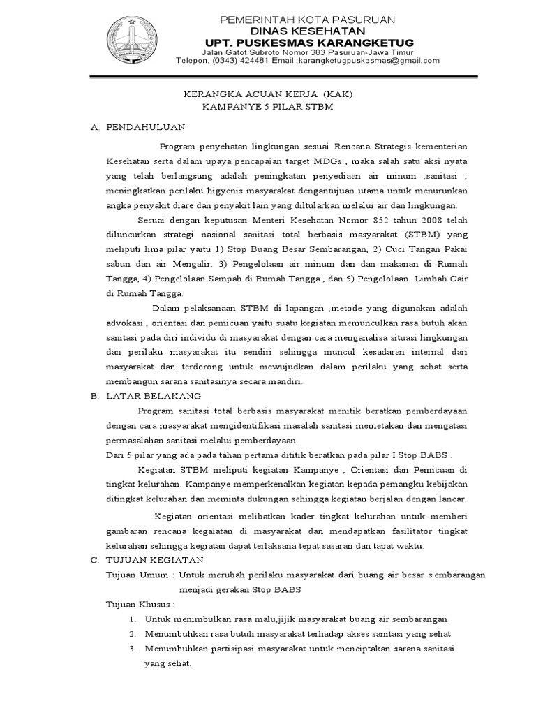 Kak 5 Pilar STBM | PDF