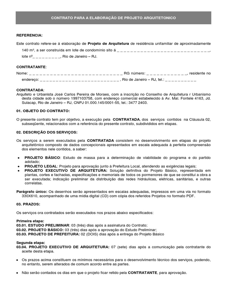 Contrato Modelo | PDF