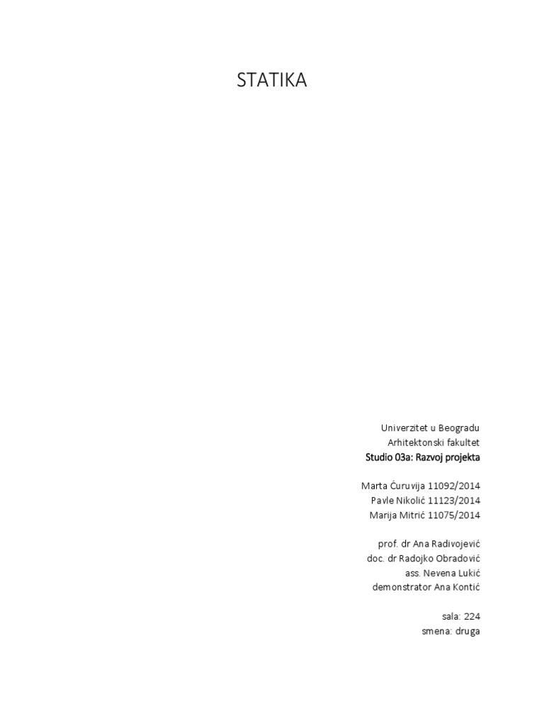 Statika | PDF
