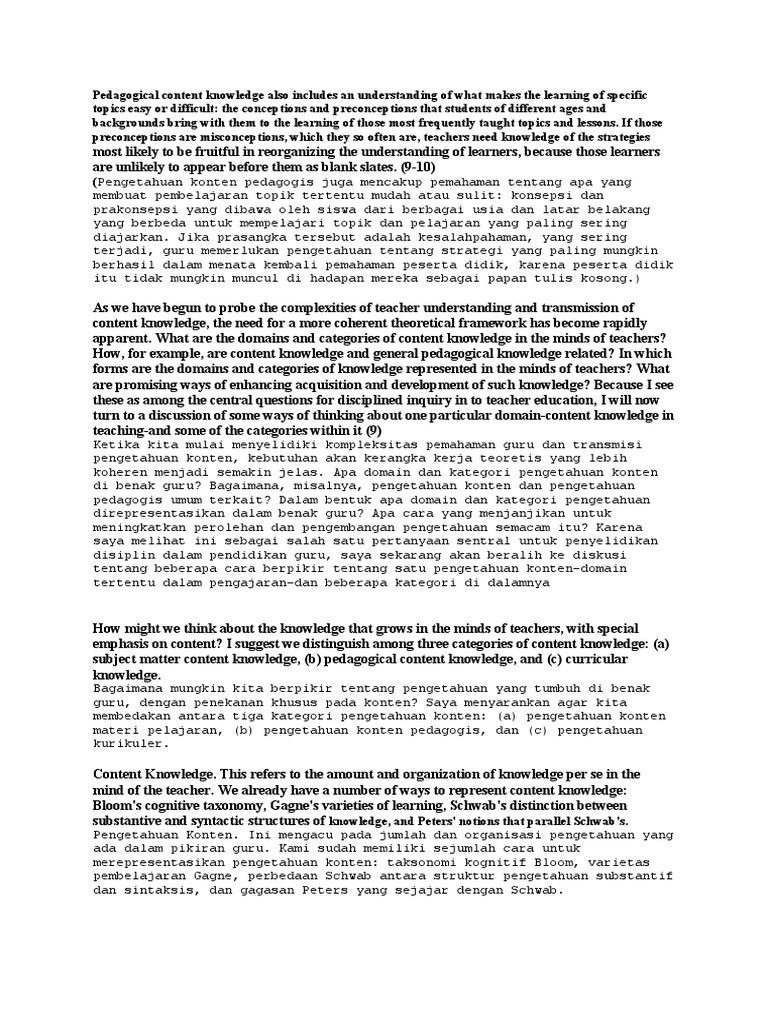 Shulman 1986 Tpack | PDF