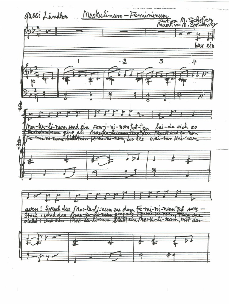 Maskulinum Femininum SPOLIANSKY | PDF