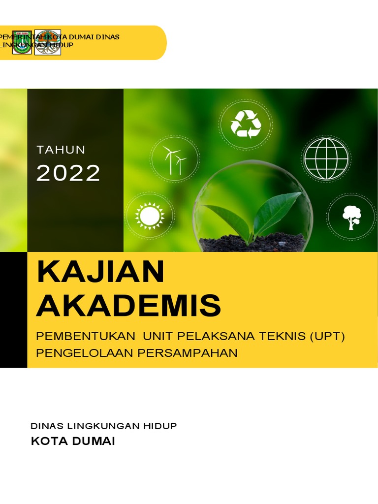 COVER Kajian Akademis UPT Pengelolaan Persampahan | PDF