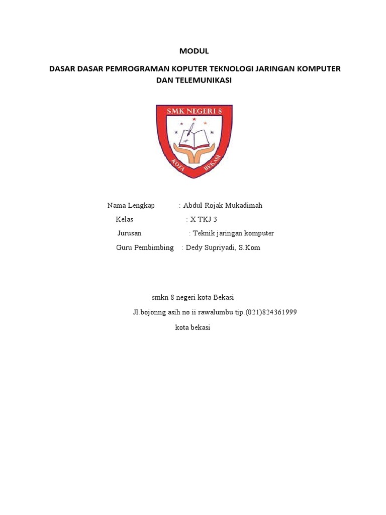Modul Abdul R (DPK TKJ) | PDF | Komputer