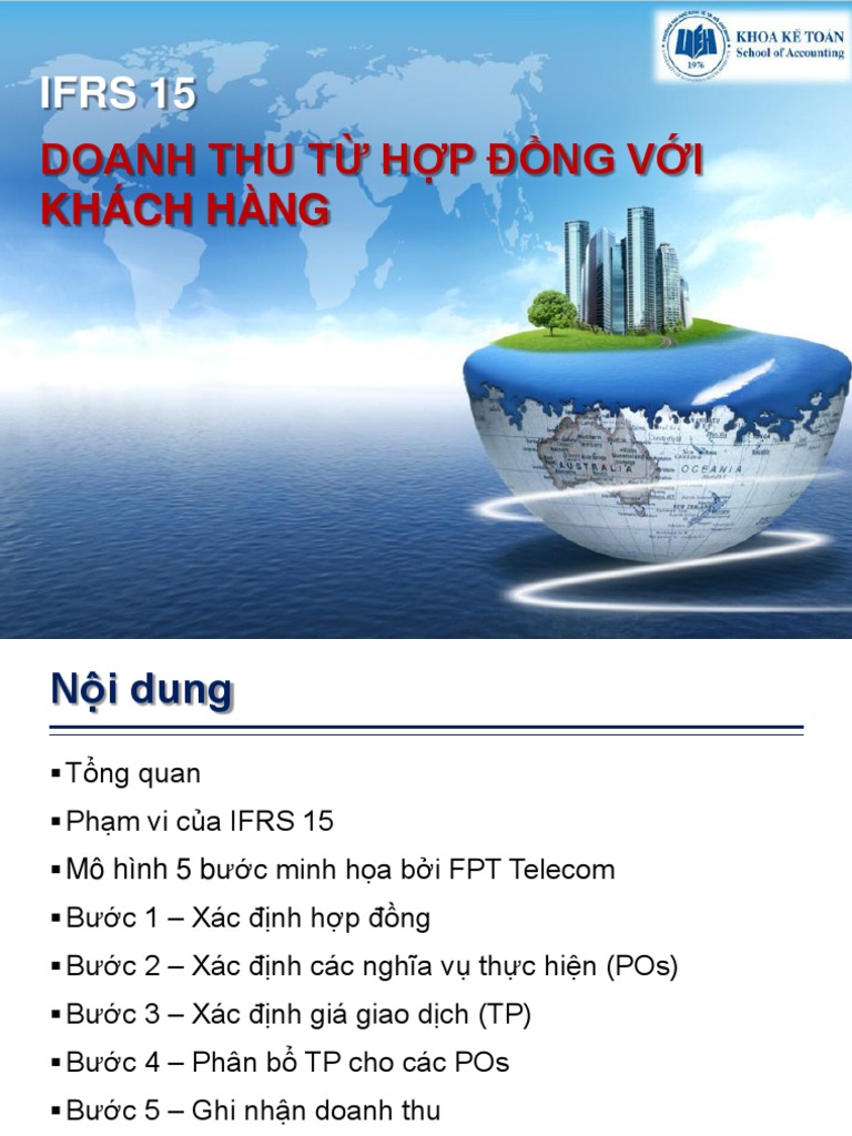 Ifrs 15 Doanh Thu Tu Hop Dong Voi Kh Pdf