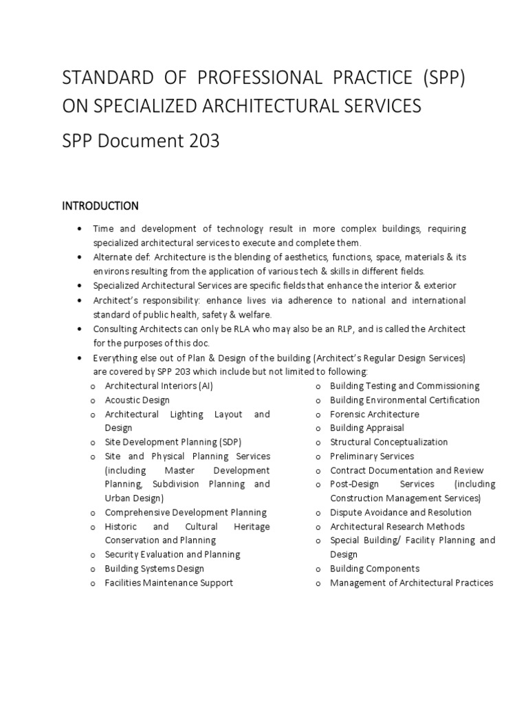 Modified SPP 203 | PDF | Architect | Alternative Dispute Resolution