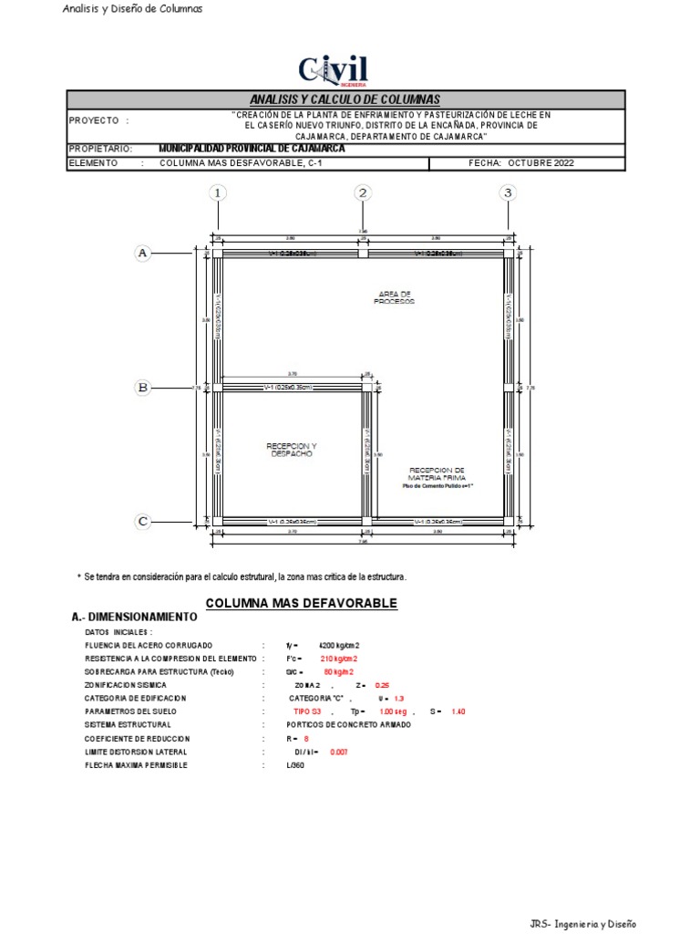 Diseño de Columnas en Cajamarca | PDF | Materiales | Elementos ...