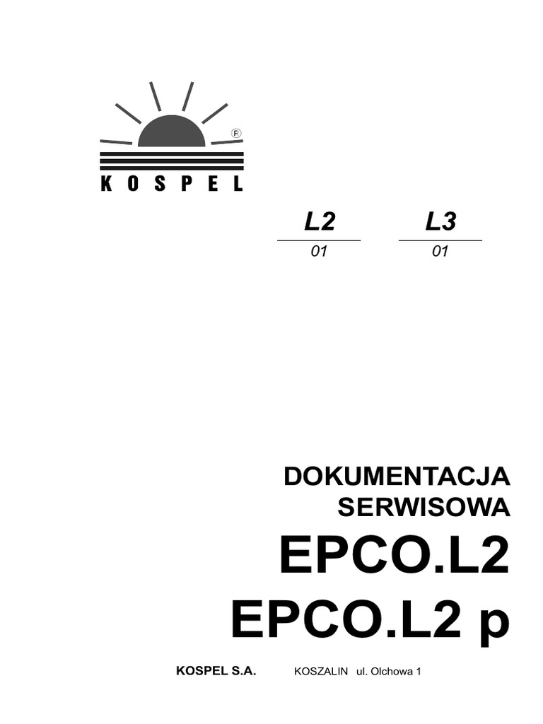 Dokumentacja Serwisowa Epco.l2 | PDF