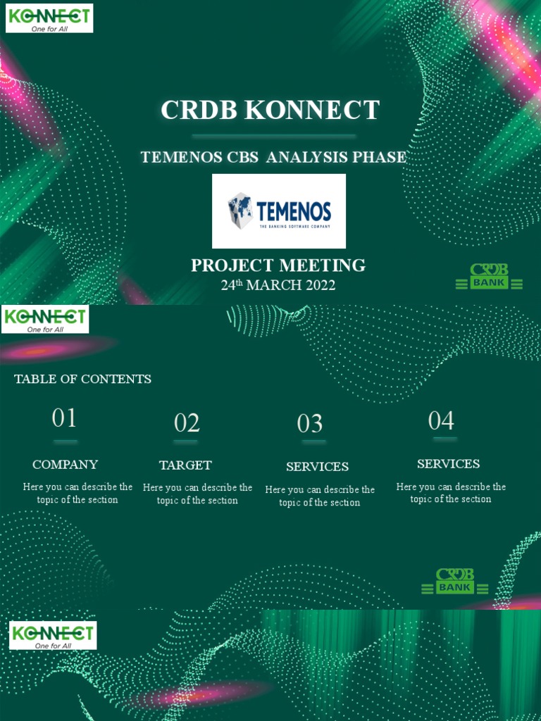 CRDB KONNECT Presentation Template ABF | PDF | Planets | Infographics
