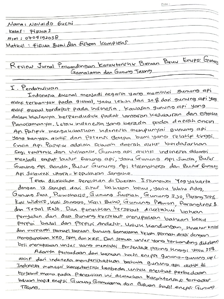 Review Jurnal Fisbum (Batuan) Novaldo Guchi 0705192038 | PDF