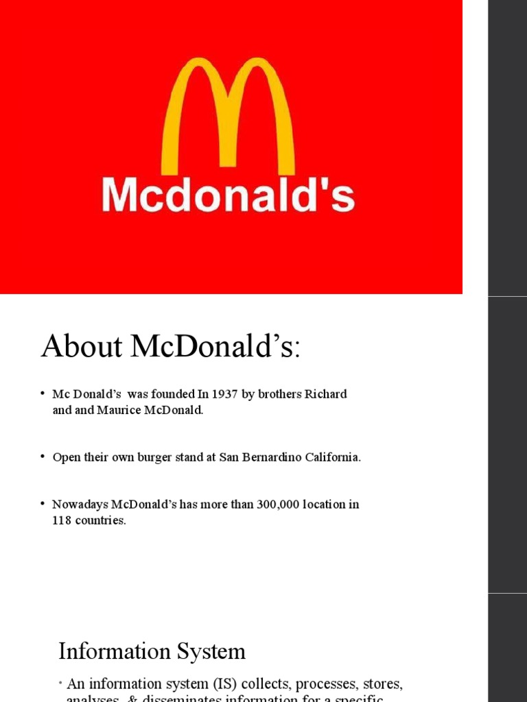 Mac D | PDF | Information | Management Information System