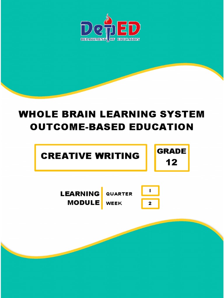 ENGLISH 12 Creative Writing Q1W2 | PDF | Writers | Metaphor