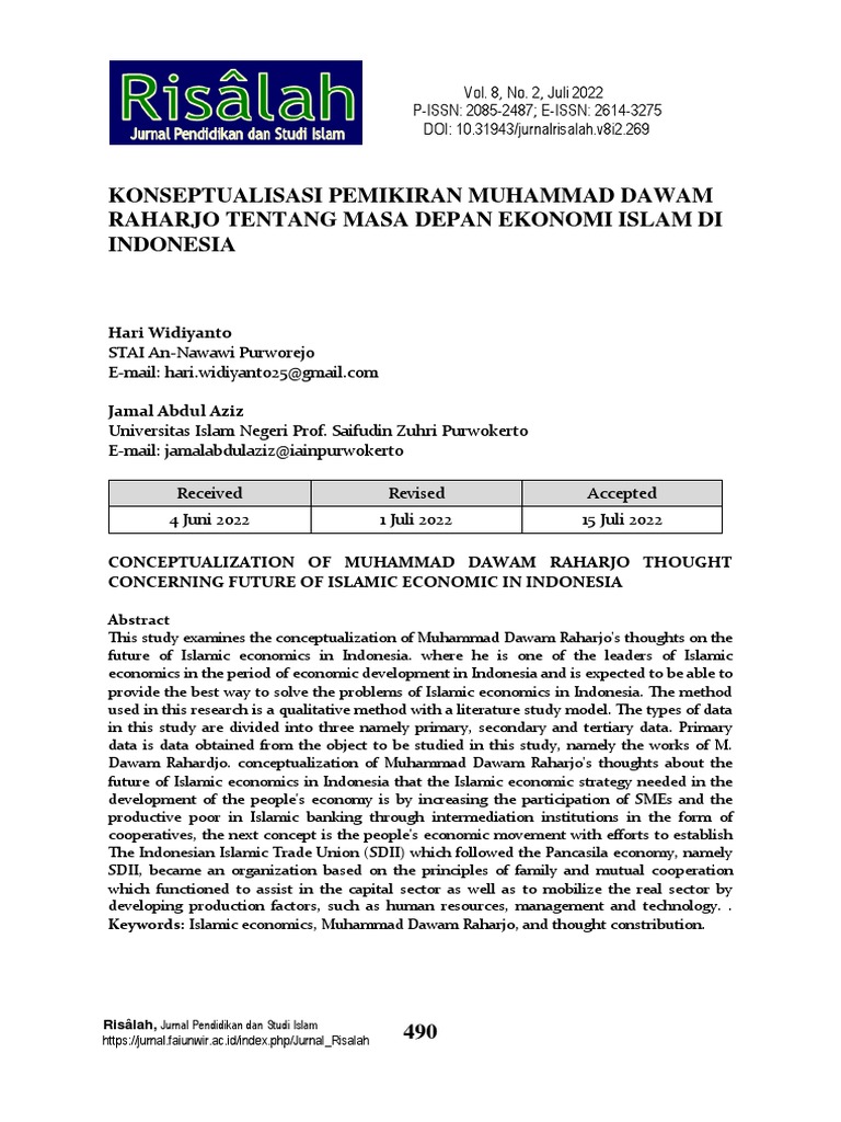 04 Widiyanto 490-504 | PDF | Economics | Abrahamic Religions