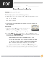 Density Lab for Students | PDF | Density | Buoyancy