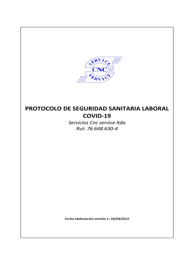 Protocolo Ley 21.342 CNC Service | PDF | Lavado de manos | Enfermedades y trastornos