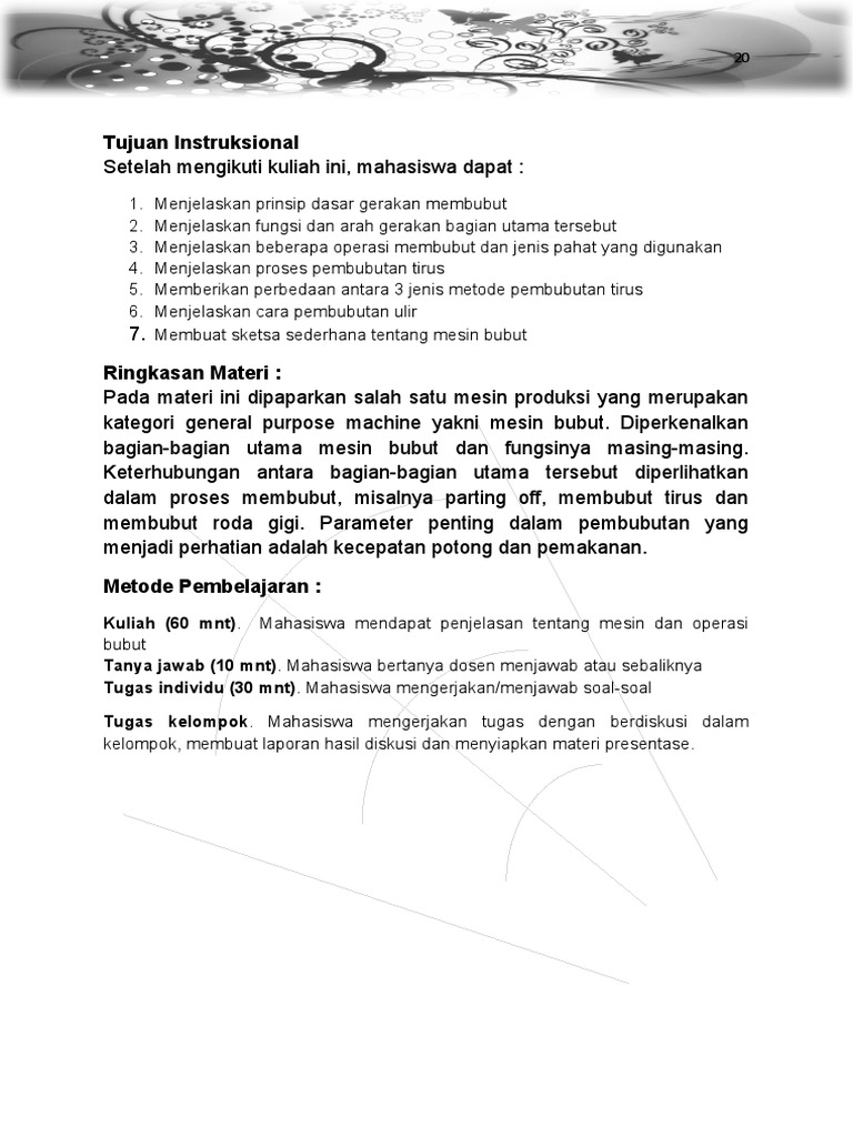 BAB 3 Operasi Bubut | PDF