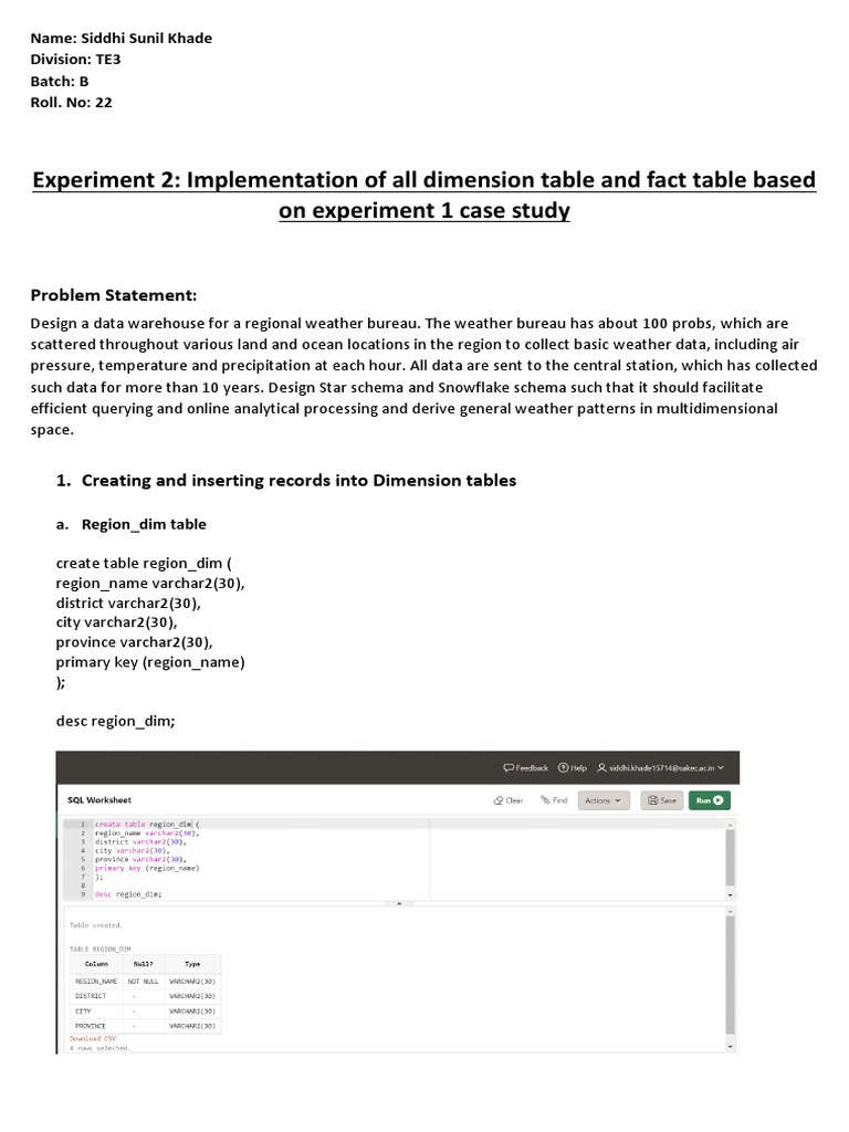 Dwm Expt2 Pdf Information Science Information Management