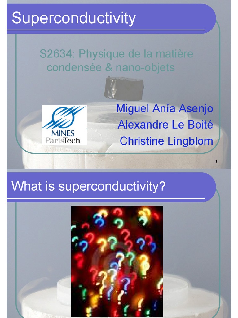 An Overview of Key Concepts in Superconductivity Including the Meissner ...