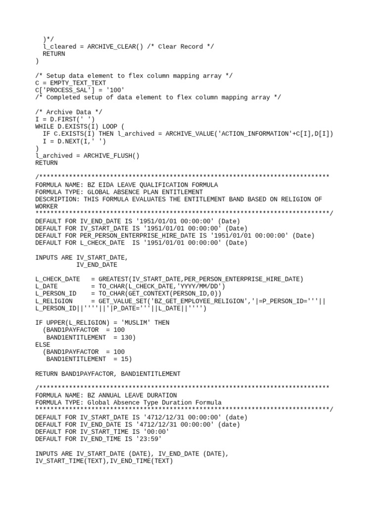 Absence And Calculation Card Details Pdf Computer Programming Computing