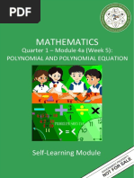 G10 - Math - Q1 - Module Grade 10 | PDF | Equations | Factorization