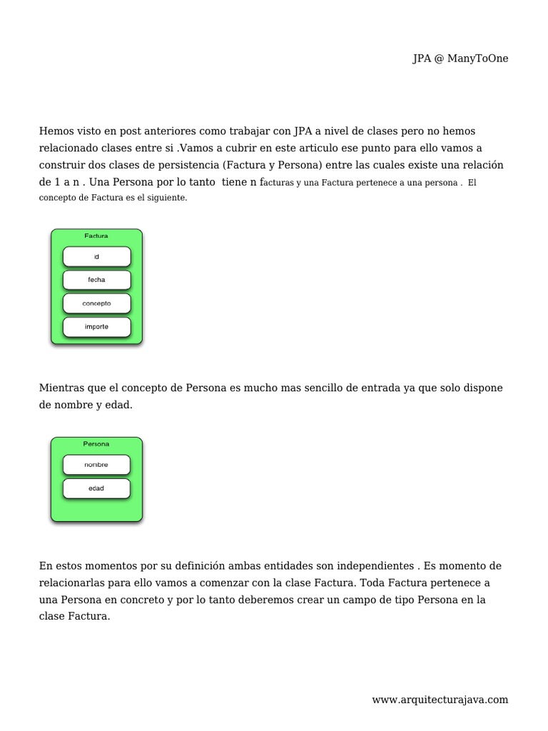 Jpa At Manytoone Pdf Java Lenguaje De Programación Edad De 1304