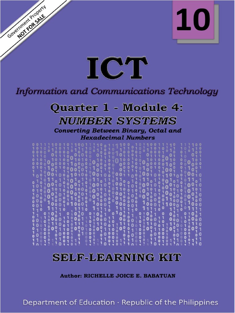 Tle-10 Ict Quarter 1 Module 4 (Babatuan) Grade 10 | PDF | Encodings ...