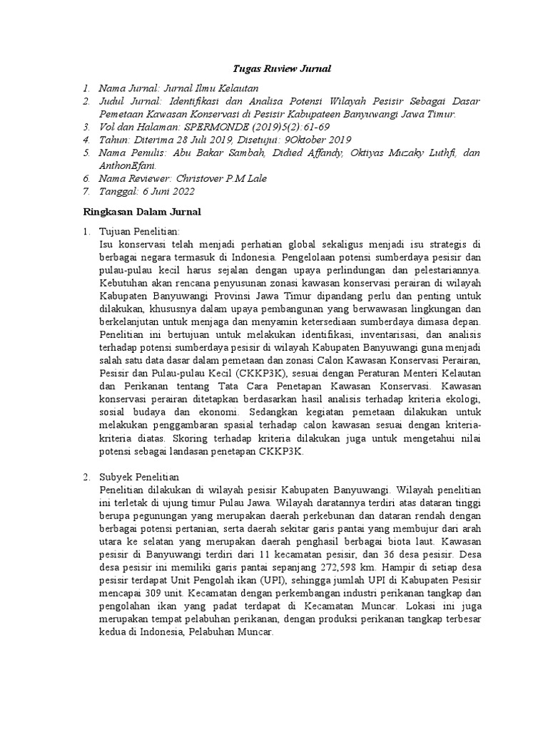 Tugas Review Jurnal | PDF