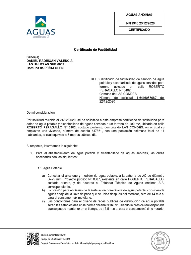 Factibilidad Peragallo | PDF | Alcantarillado | Agua