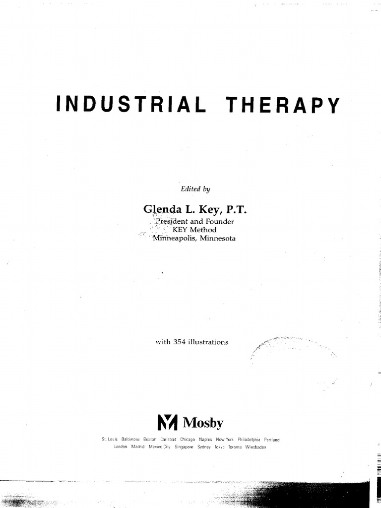 Industrial Therapy - Glenda Key | PDF