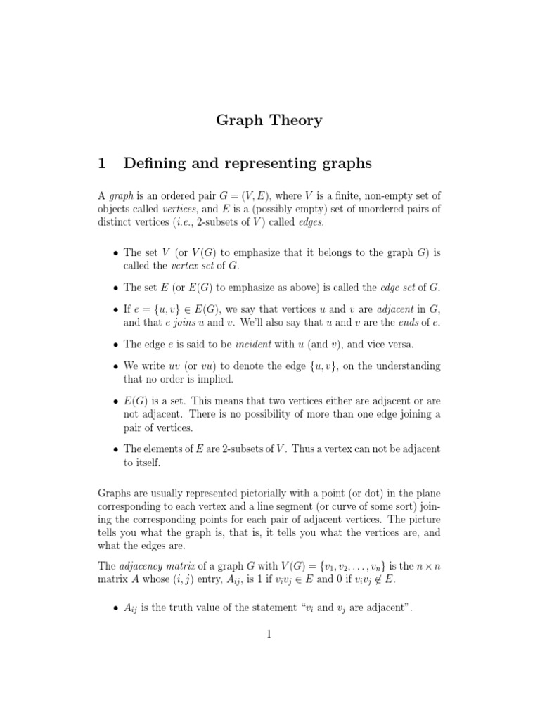 M222 Graphs | PDF | Vertex (Graph Theory) | Mathematical Concepts
