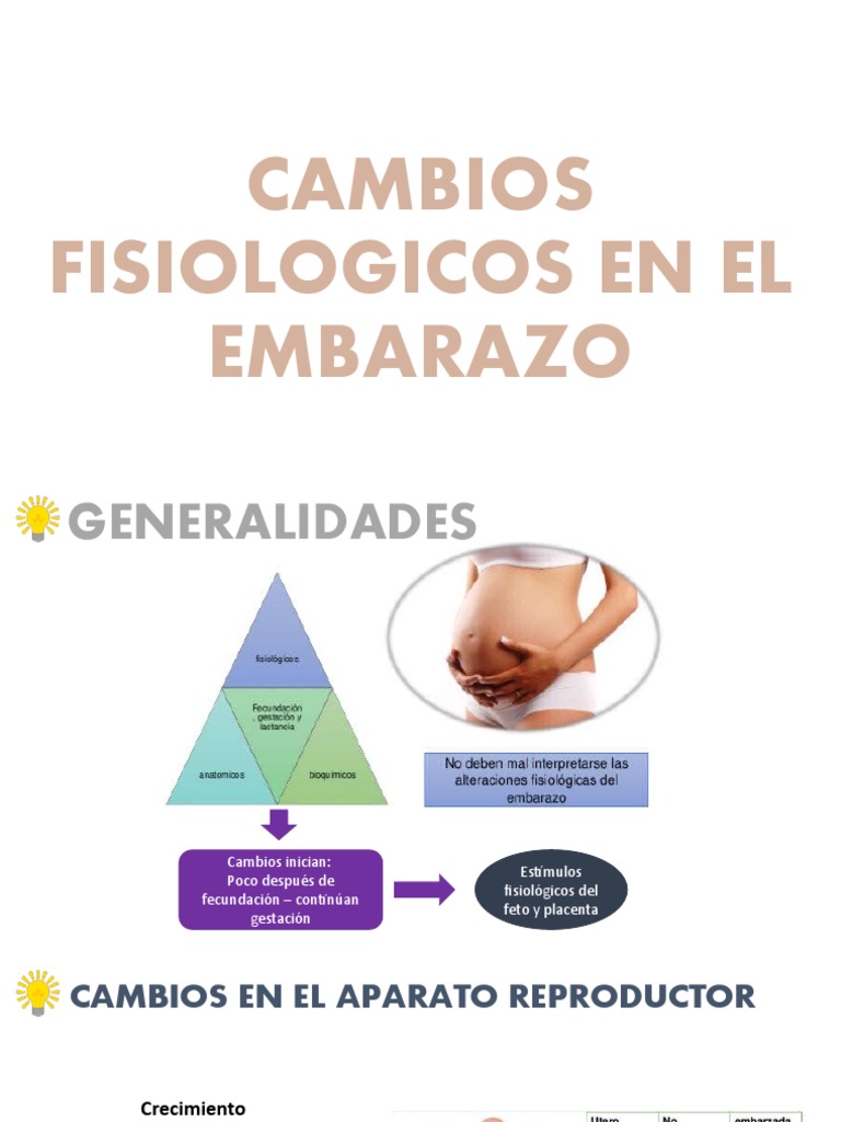 Cambios Fisiologicos en El Embarazo | PDF | El embarazo | Placenta