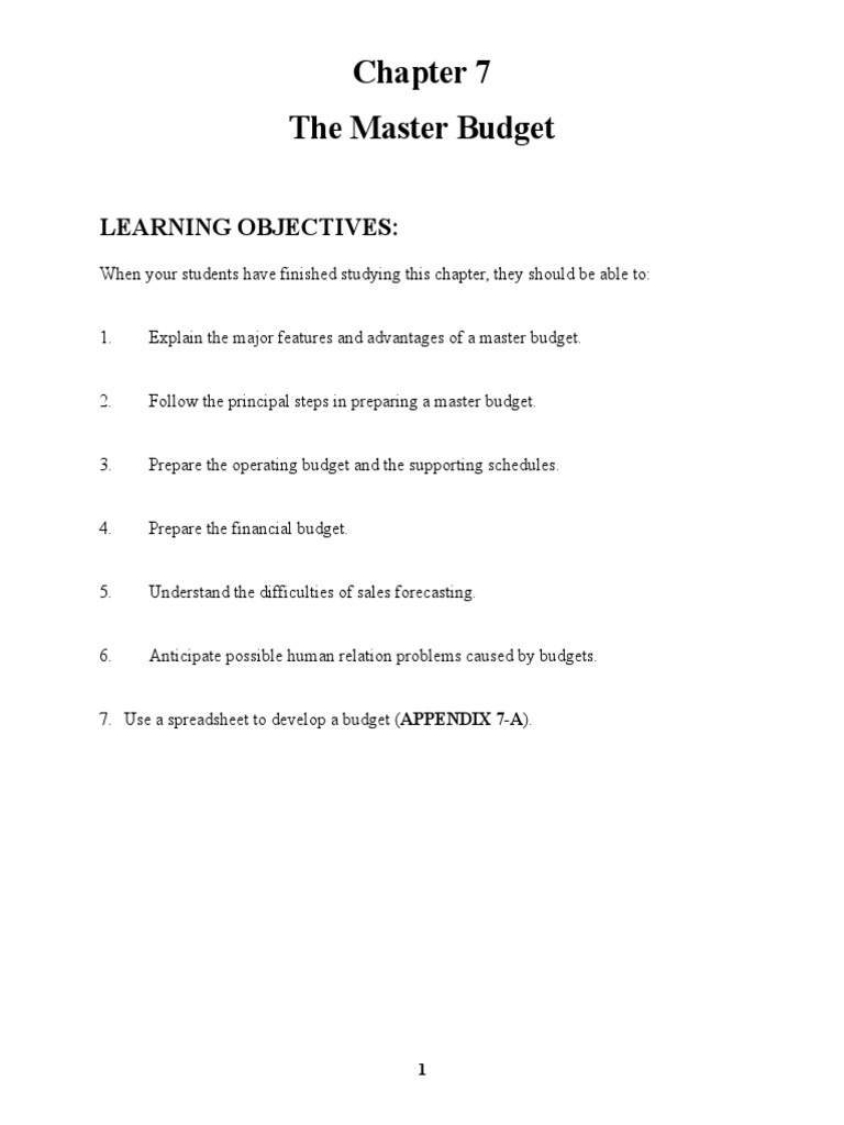 CH 07 Imaim | PDF | Budget | Credit