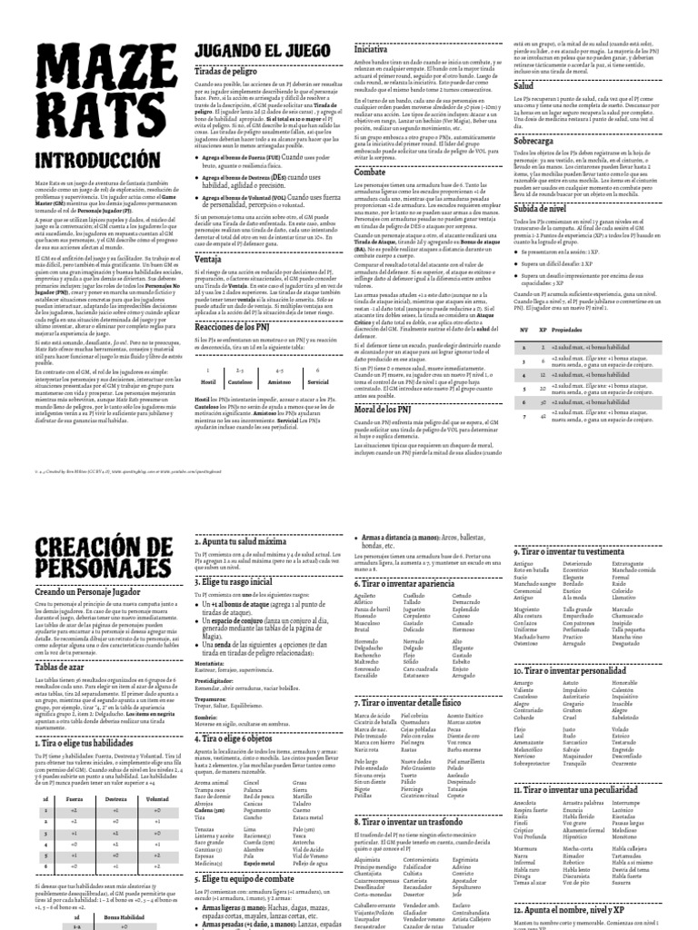 Maze Rats V4.3 - Español | PDF