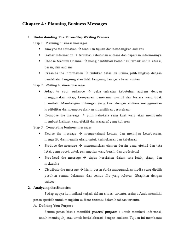 Chapter 4-5 Planning Business Messages Writting Business Messages | PDF