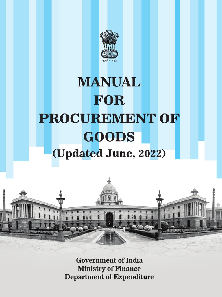 Manual For Procurement of Goods - 1 | PDF | Procurement | Request For ...