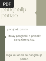 Panghalip Na Panao-Chart | PDF