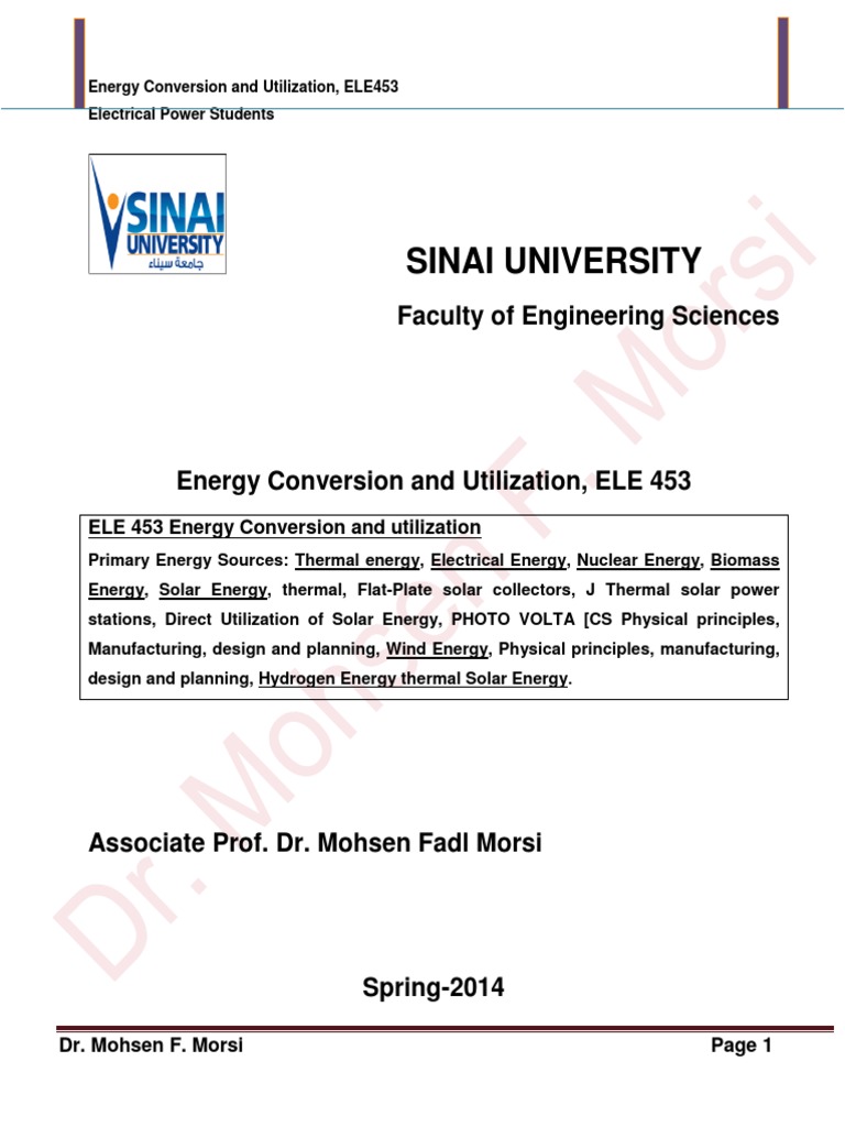 Energy Conversion and Utilization Overview | PDF | Fossil Fuel Power ...