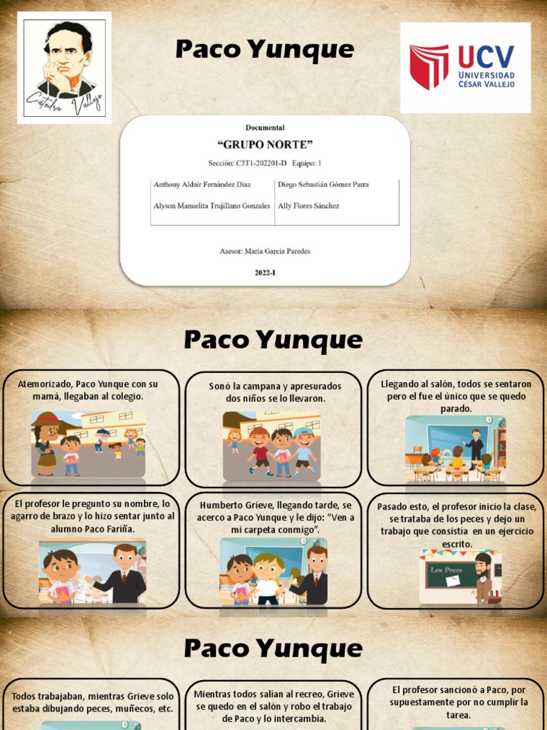 Historieta - Paco Yunque | PDF
