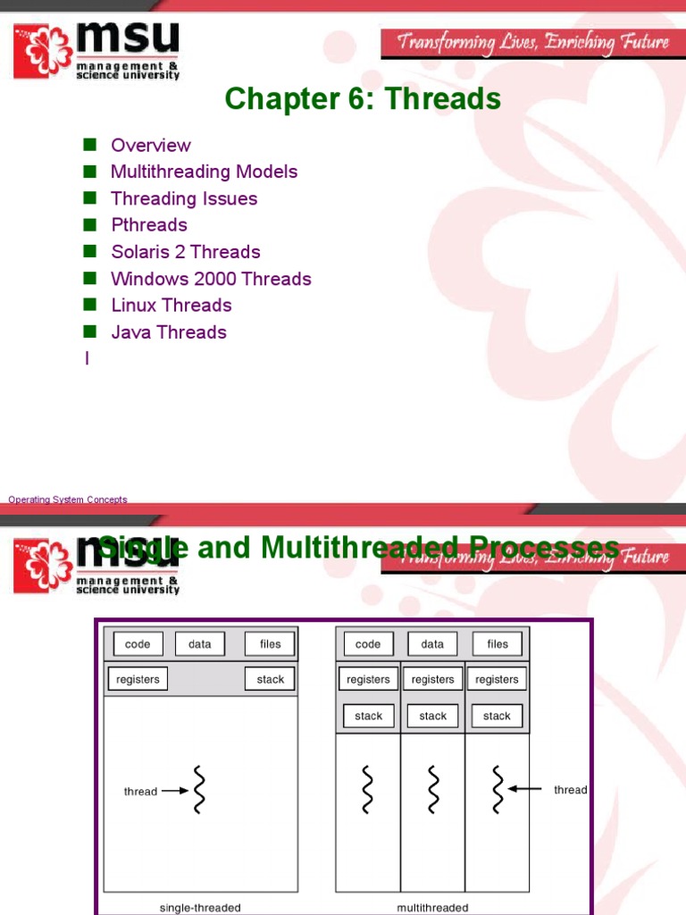 Chapter 6 Threads | PDF | Thread (Computing) | Multi Core Processor