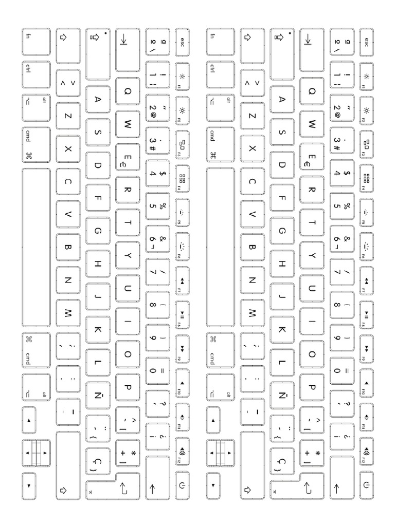 Teclado para Imprimir | PDF