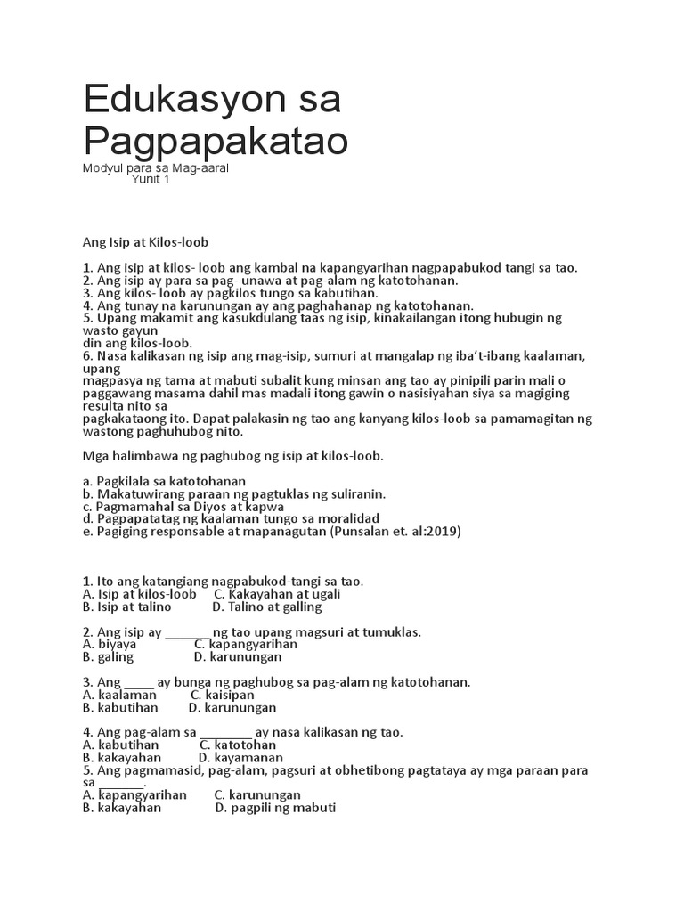 ESP Reviewer q1 | PDF