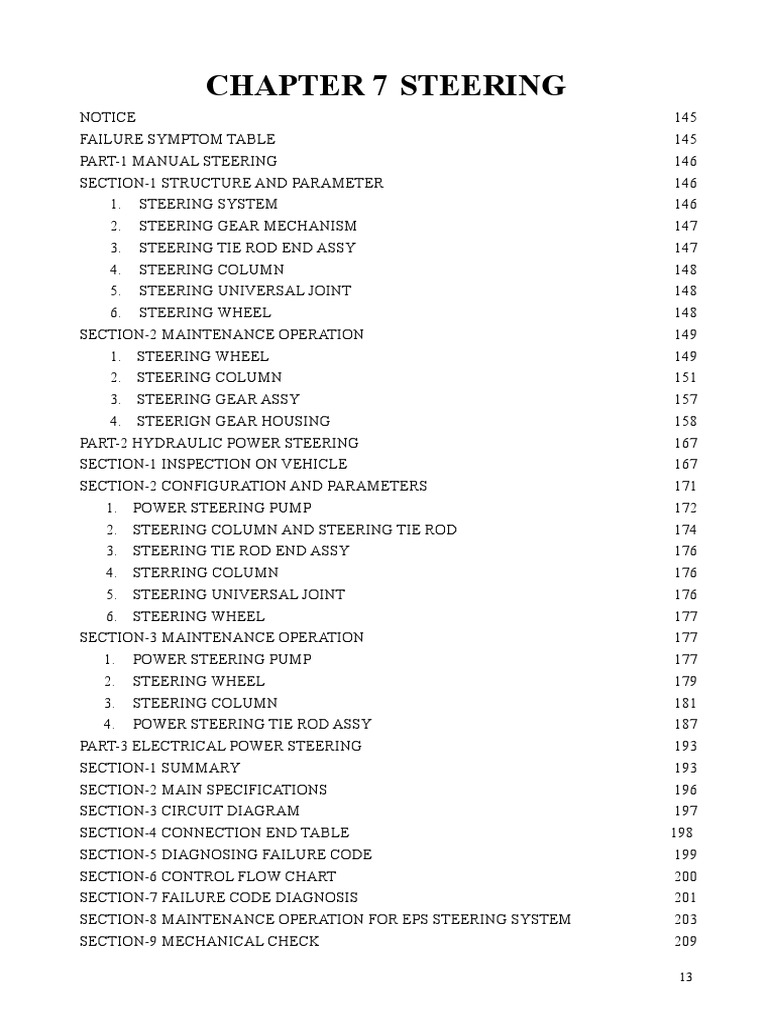6维修手册 Chapter 7 | PDF | Steering | Electric Motor