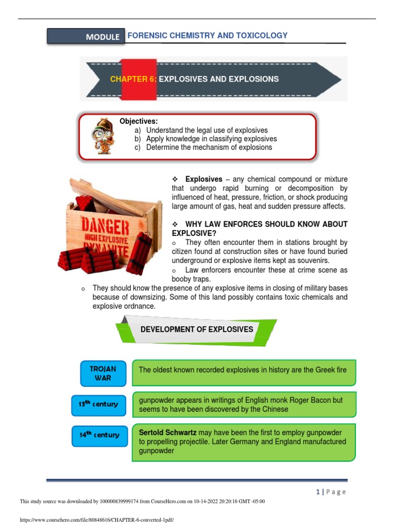 Forensic Chemistry of Explosives | PDF | Explosion | Shell (Projectile)