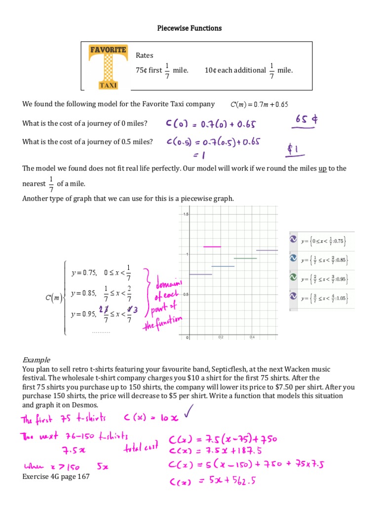 4.4 Piecewise Functions | PDF | Market (Economics)