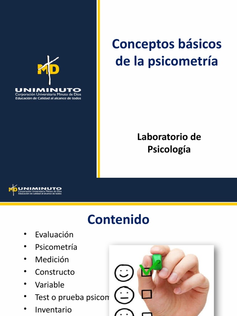Conceptos Básicos de La Psicometría | PDF | Psicometría | Sicología