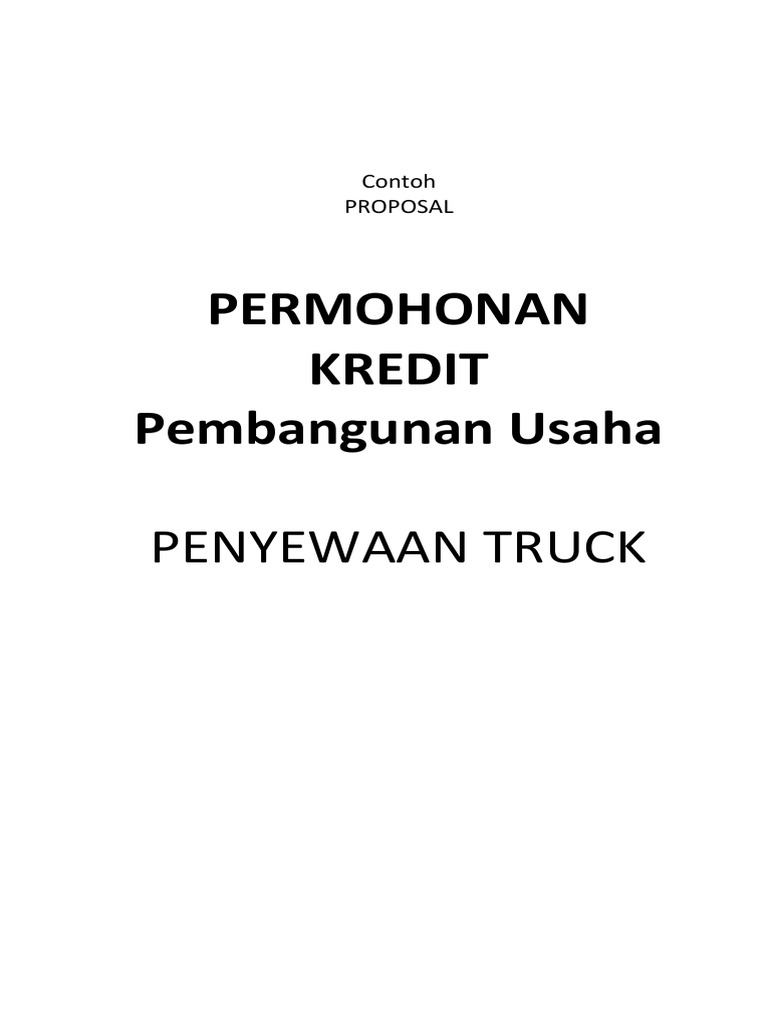 Penyewaan Truk Bisinis | PDF