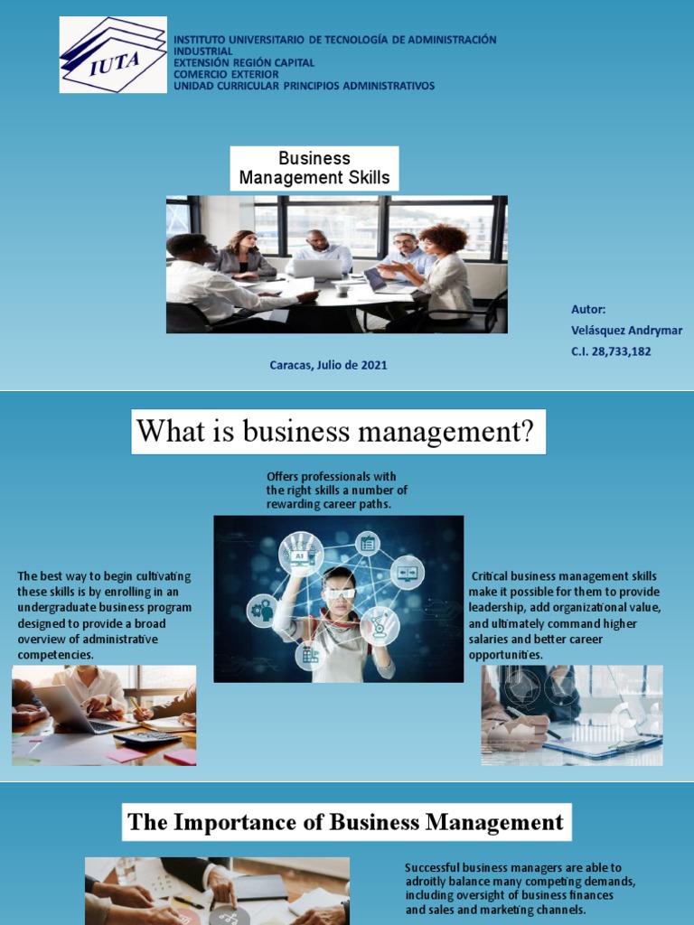 Essential Business Management Skills | PDF | Economies | Business