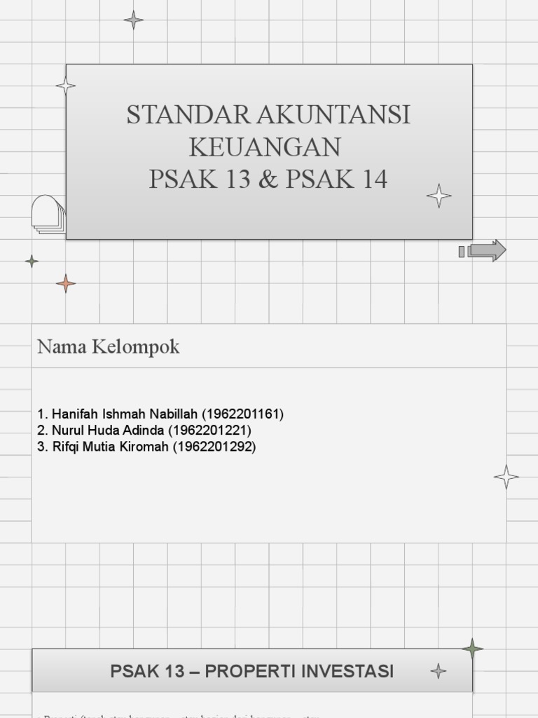 PSAK 13 Dan PSAK 14 | PDF | Bisnis | Pengelolaan Keuangan & Uang