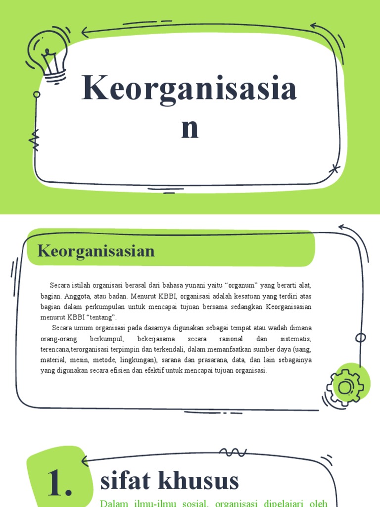 Materi Keorganisasian - LDKO | PDF