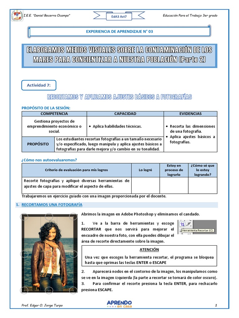 EPT EdA3 Act7 3er Grado | PDF | Color | Blanco