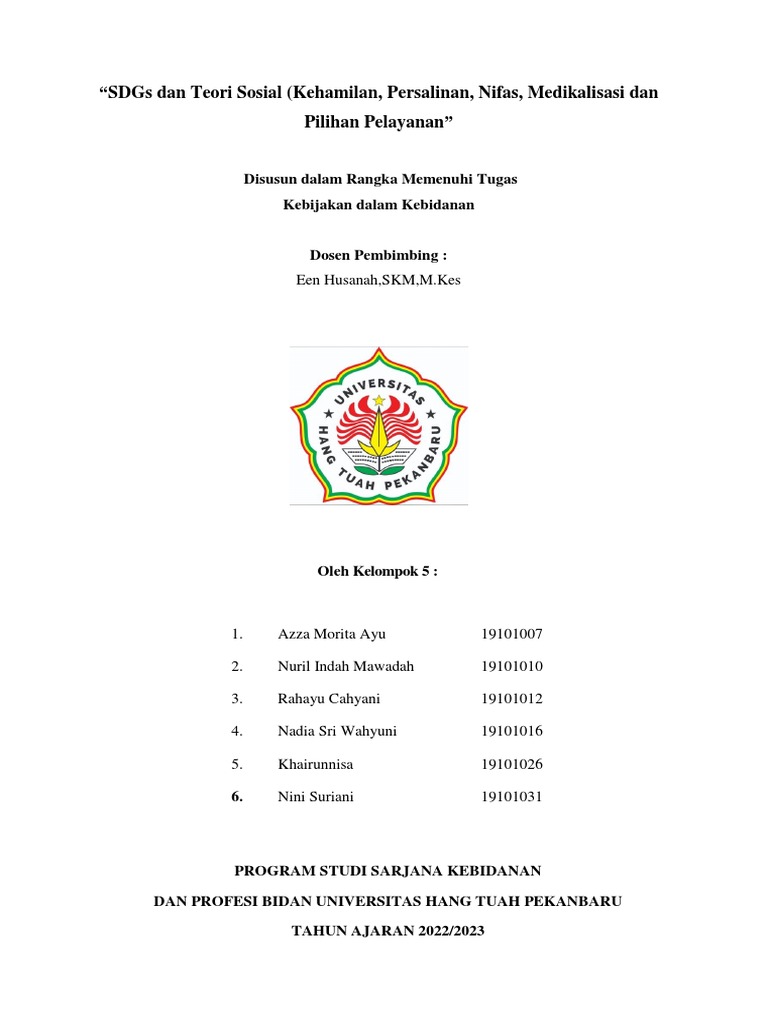 MAKALAH KEL 5 GDGs Teori Sosial | PDF